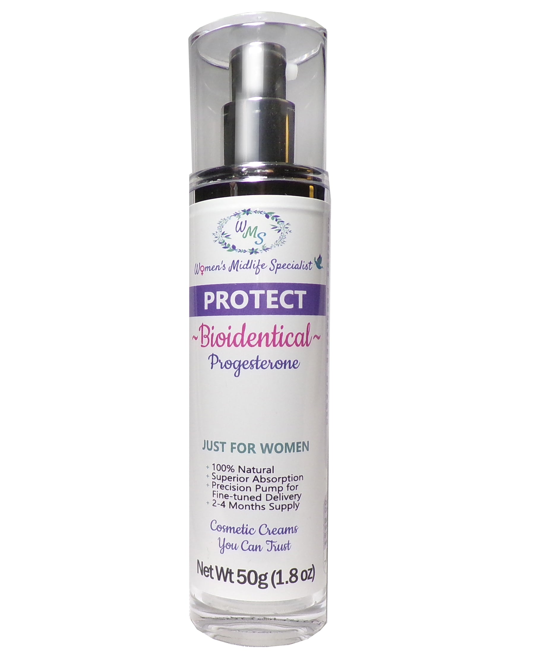 PROTECT - Progesterone USP in an All Natural Cream - 200 Pumps Per Bot ...