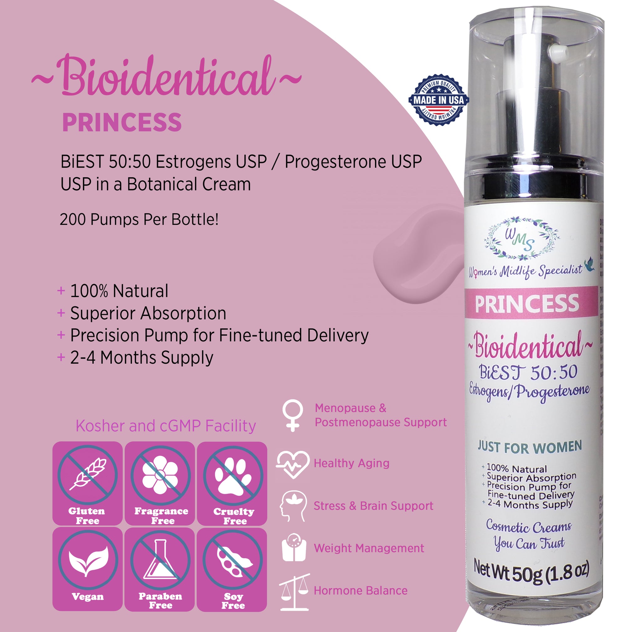PRINCESS - BiEST (50:50) Estrogens and Progesterone in an All Natural ...